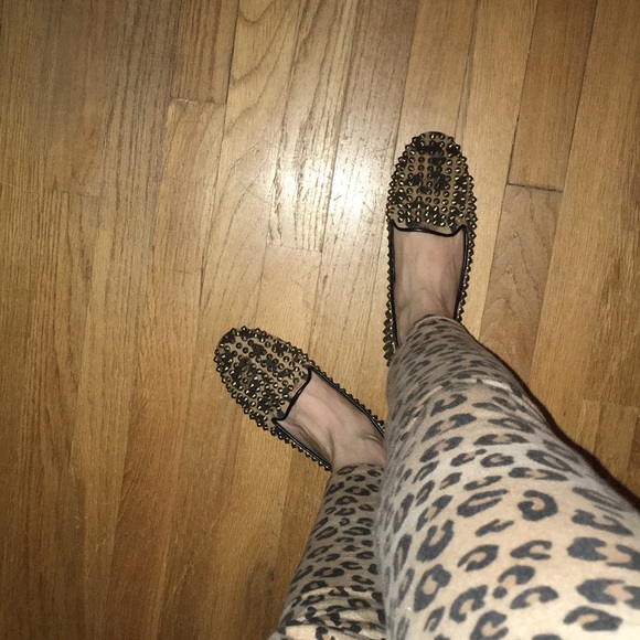 Steve Madden | Shoes | Leopard Spike Flats | Poshmark